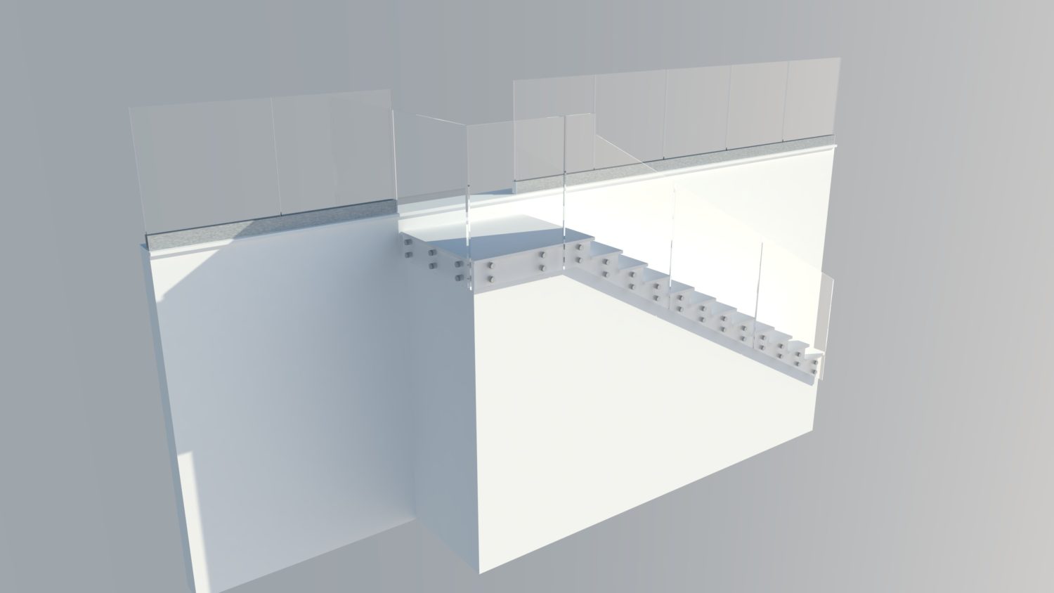 A frameless glass balustrade supplied and installed in Brighton ...