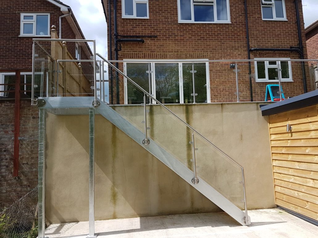 Metal And Glass External Staircase Installed In Brighton Brighton