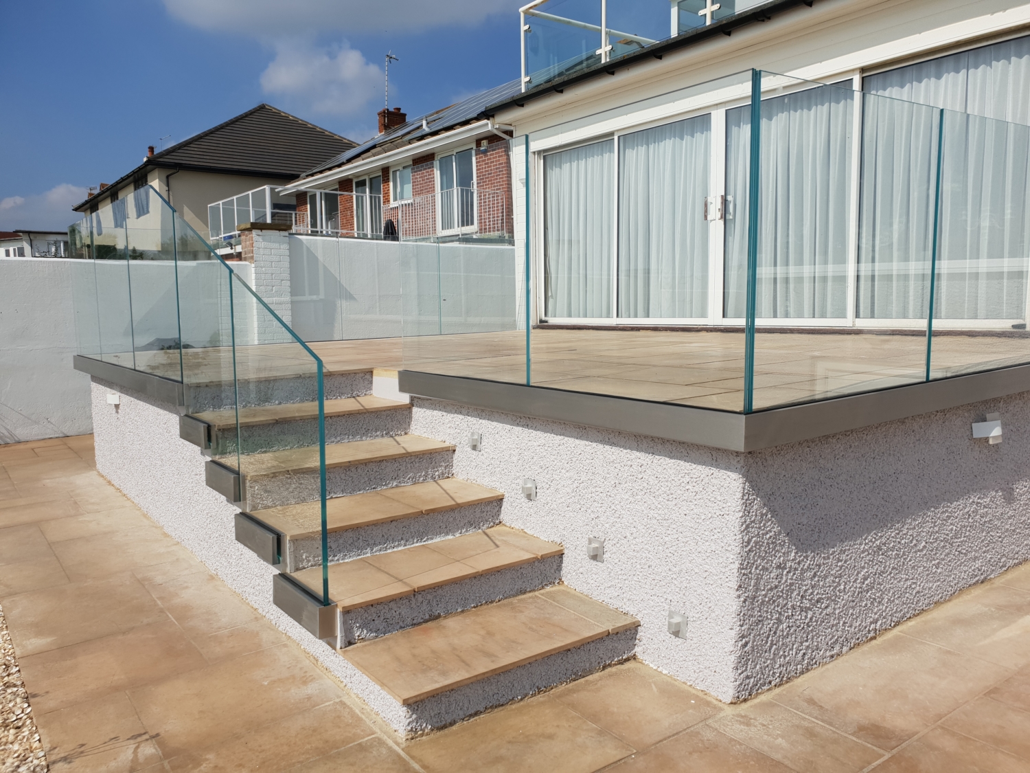 Frameless glass balustrade installed in Cooden Bexhill - Brighton ...